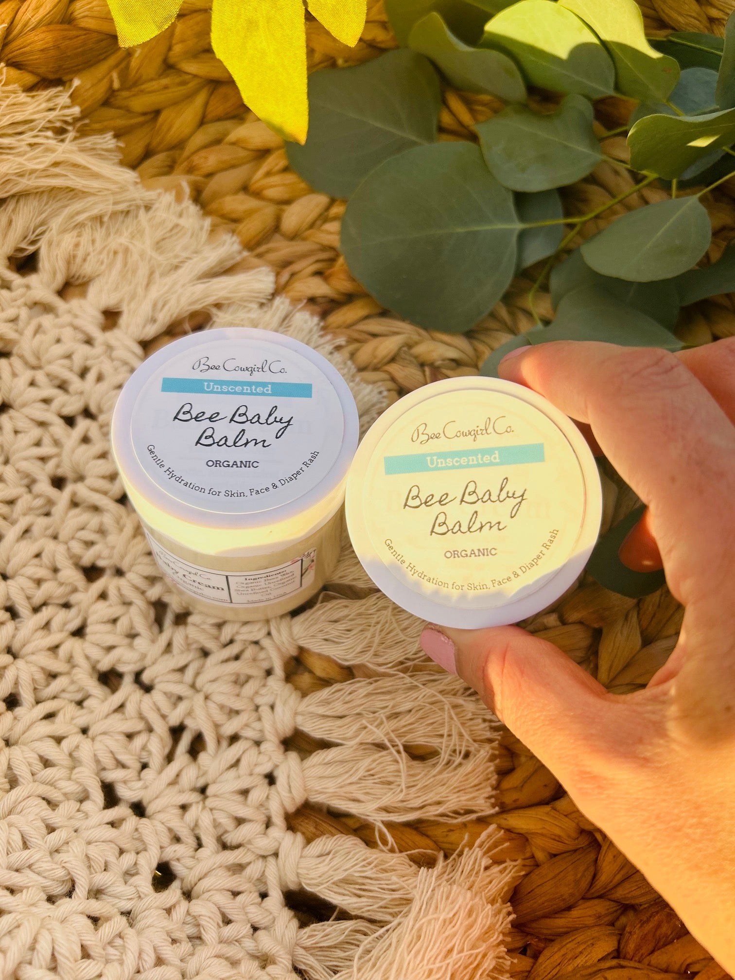 Organic Baby Cream, gentle and unscented – Bee Cowgirl Co.